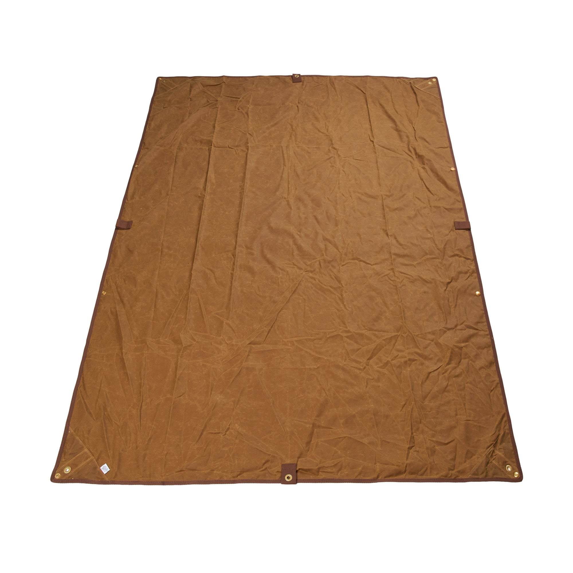 Waxed Canvas Multi-Use Tarp with Snap System & Reinforced Tie Points ...